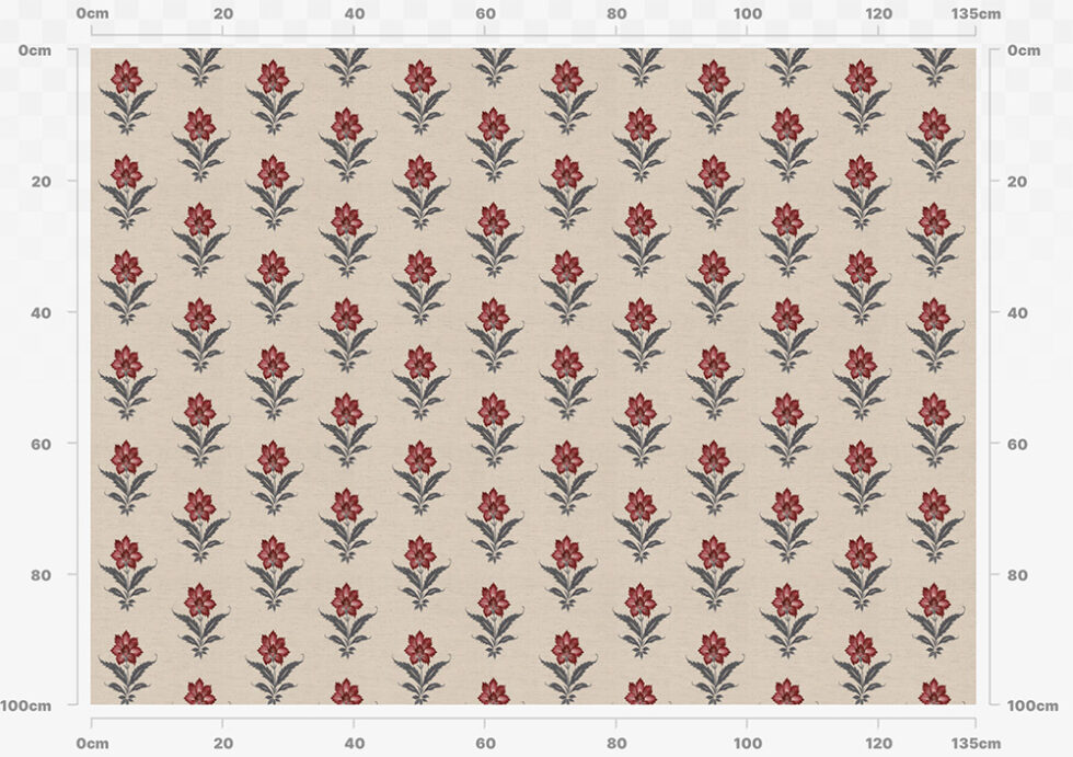 Indian Summer Flower Luxury Linen | Alison Gee