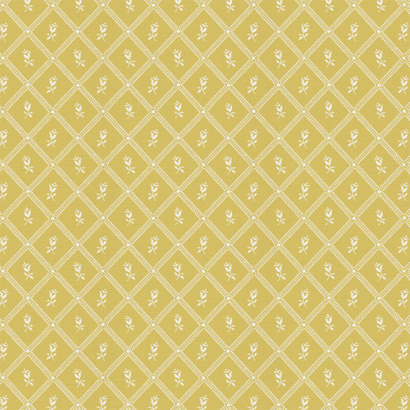 Little Flower Trellis luxury linen | Alison Gee